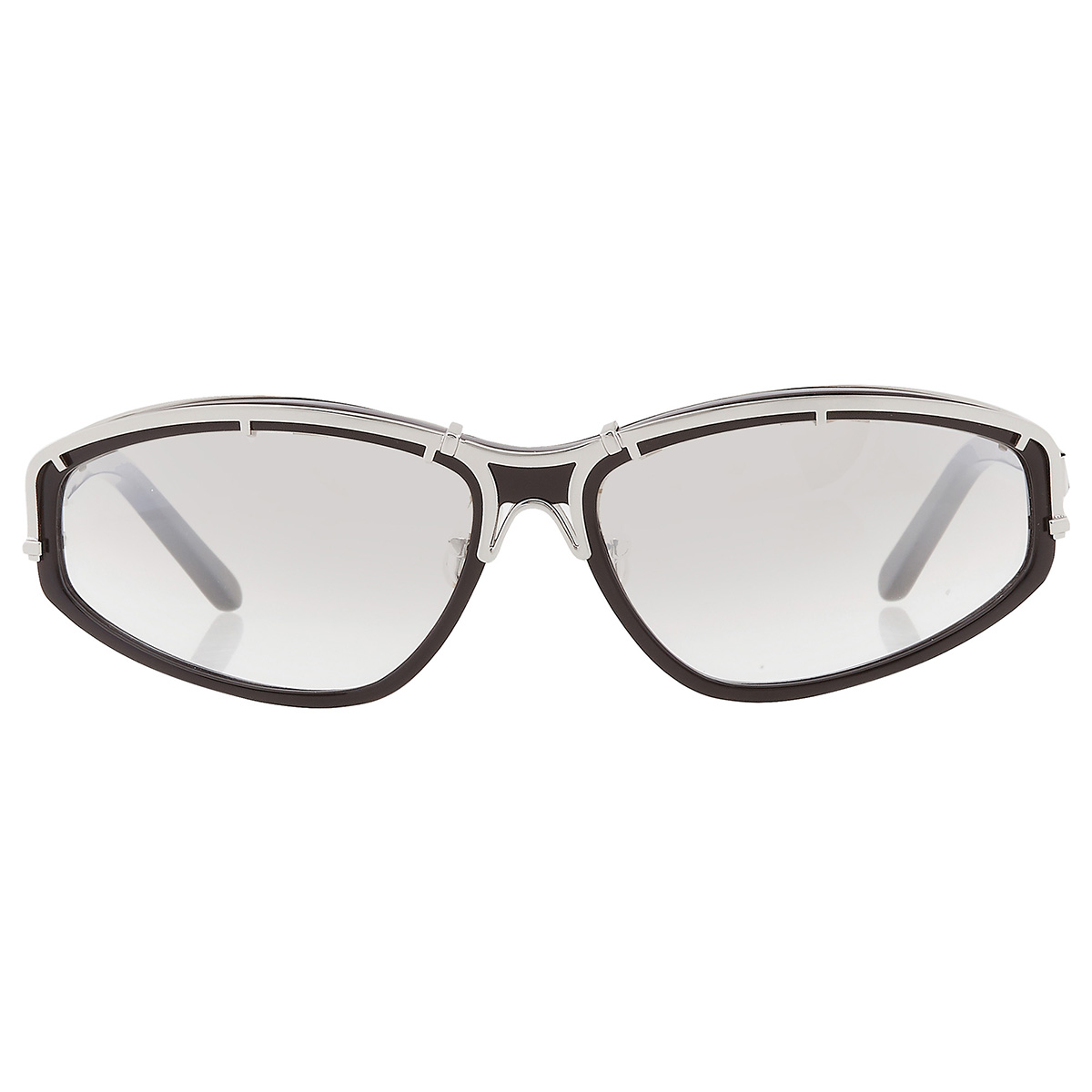 Yohji Yamamoto Light Brown Gradient Flash Wrap Unisex Sunglasses ...