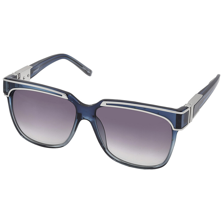 Yohji Yamamoto X Linda Farrow Grey Gradient Square Unisex Sunglasses ...