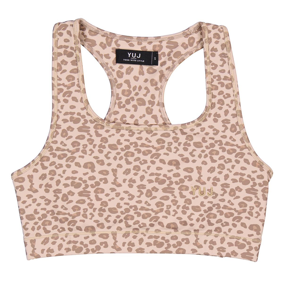 Yuj Yoga Paris Leopard Print Sports Bra, Size Medium LEOBRA03 - Apparel ...