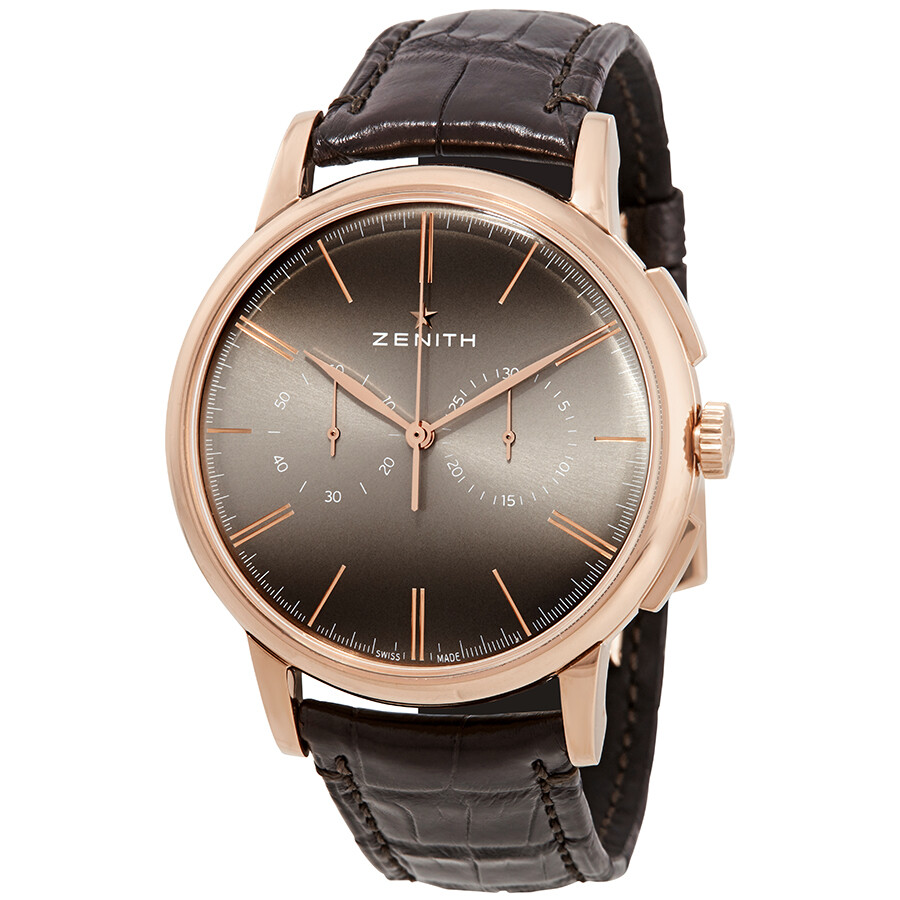Zenith Elite 18kt Rose Gold Chronograph Automatic Men's Watch 18.2270. ...