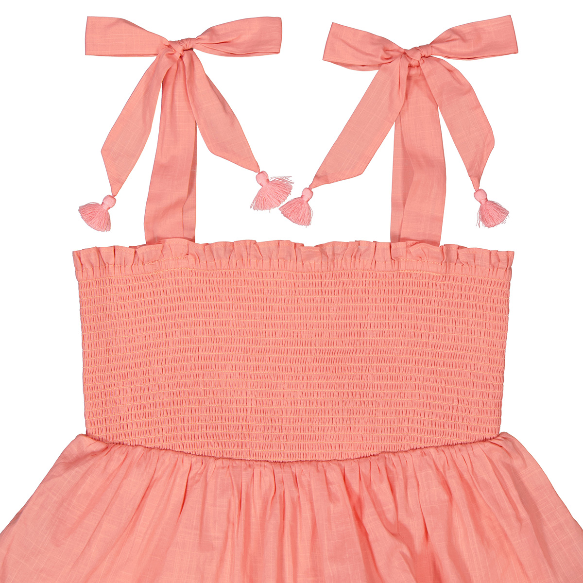 Zimmermann Girls Peach Tiggy Shired Tier Dress, Size 12 3089DTIG-PEH ...