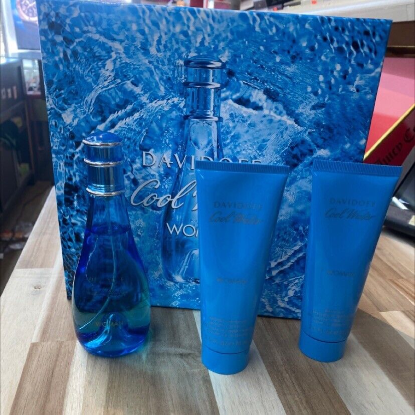 Davidoff Ladies Cool Water Woman Gift Set Fragrances 3616301296973 ...
