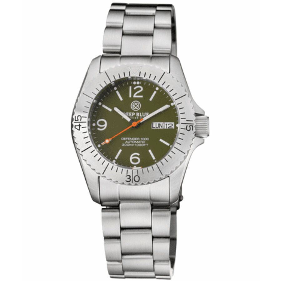 Deep Blue Defender 1000 40Mm Automatic Green Dial Unisex Watch deep-blue-defender-1000-40mm-automatic-green-dial-unisex-watch