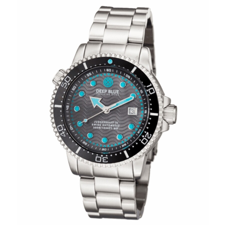 Deep Blue Juggernaut IV Automatic Grey Dial Watch JUGG4GREYBRACELET ...