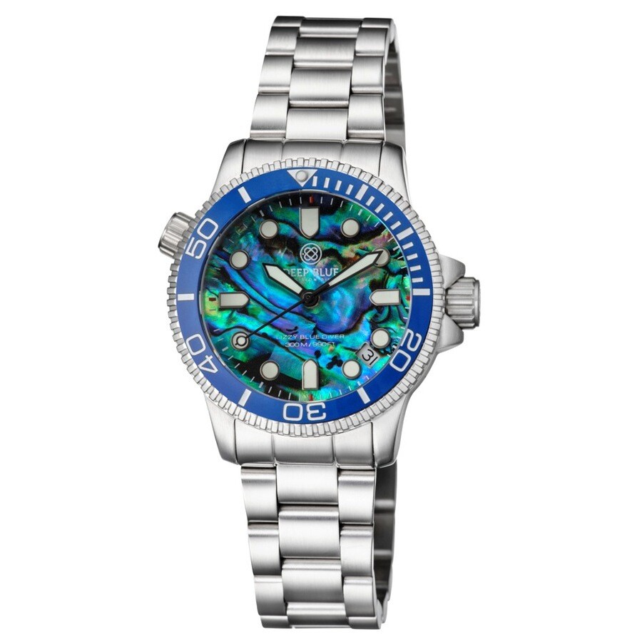 Deep Blue Lizzy Blue Quartz Ladies Watch LIZBBLUEBLUEABALONE6 - Watches ...