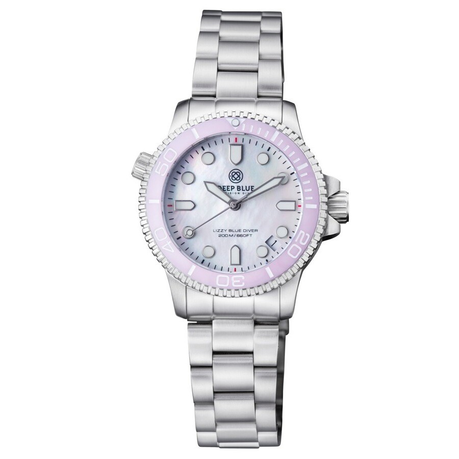Deep Blue Lizzy Blue Quartz Ladies Watch LIZBPINKBEZWHTMOP - Watches ...
