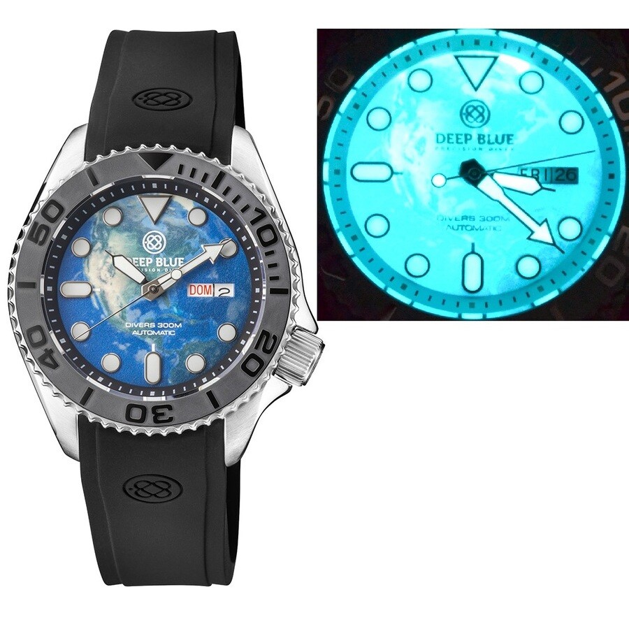 Deep Blue Military Diver 300 Automatic Men's Watch ...