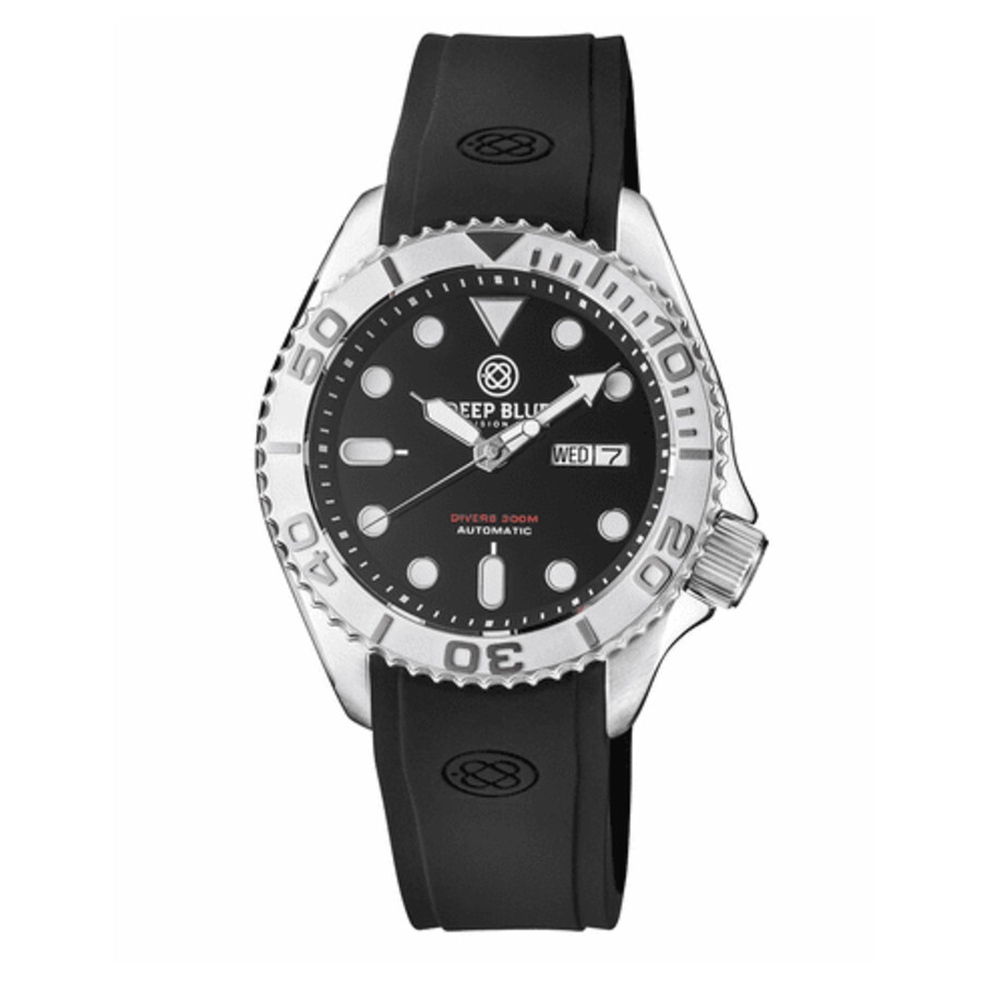 Deep Blue Military Diver Automatic Black Dial Men's Watch ...