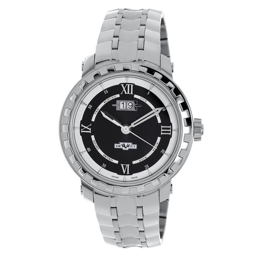 Dewitt Academia Grand Date Automatic Black Dial Men's Watch NAC.GDE.001 ...