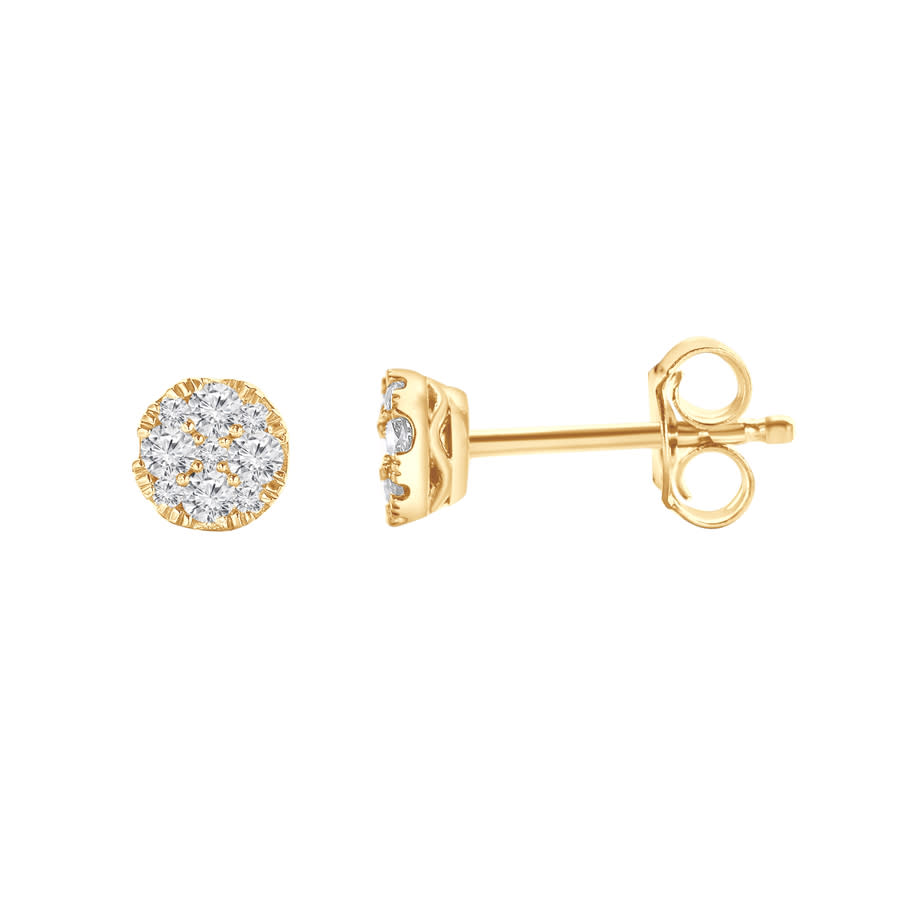 Diamondmuse Diamond Muse 0.25 cttw Yellow Gold Over Sterling Silver ...