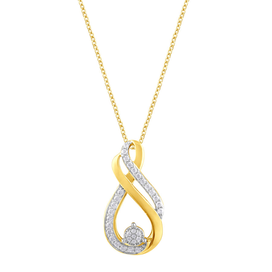 Diamondmuse Diamond Muse 0.25 cttw Yellow Gold Over Sterling Silver ...