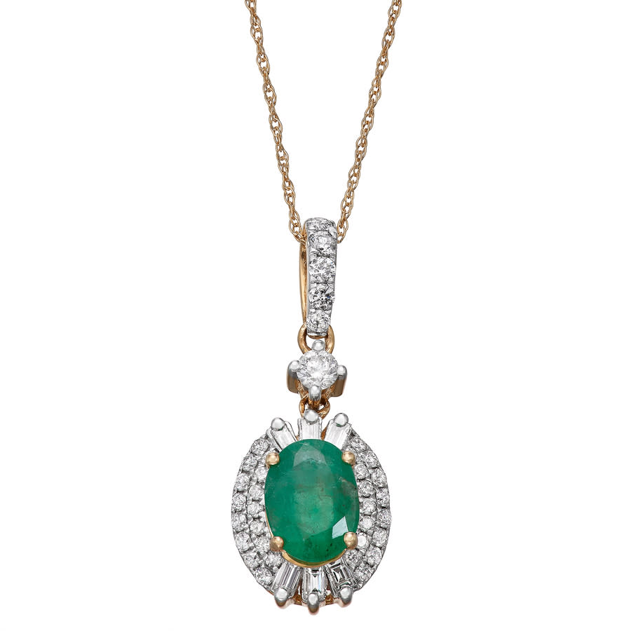 Diamondmuse Diamond Muse 0.50 cttw 14KT White Gold Emerald Diamond ...