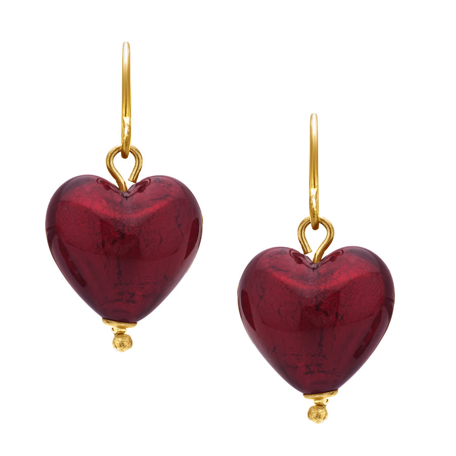 Diamondmuse Diamond Muse 10KT Gold Heart Earrings for Women 71633 ...