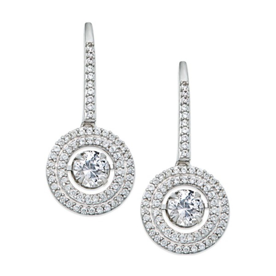 Diamondmuse Diamond Muse 1.71 cttw 14KT White Gold Diamond Earrings for ...