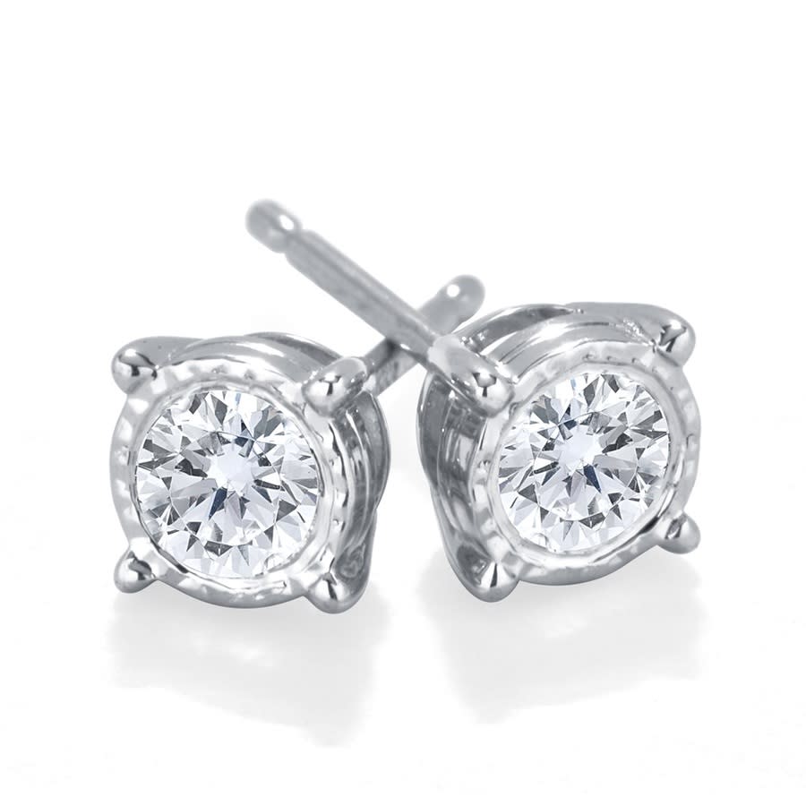 Diamondmuse Diamond Muse 2/5 cttw 14KT White Gold Round Cut Diamond ...