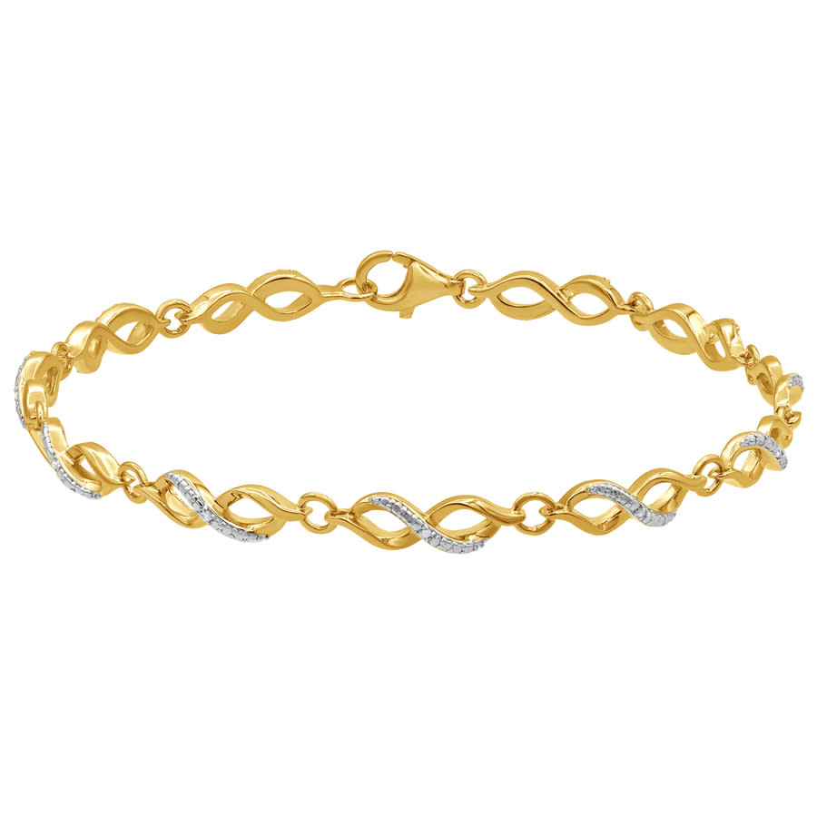 Diamondmuse Diamond Muse Prong Set Diamond Accent Infinity Link ...