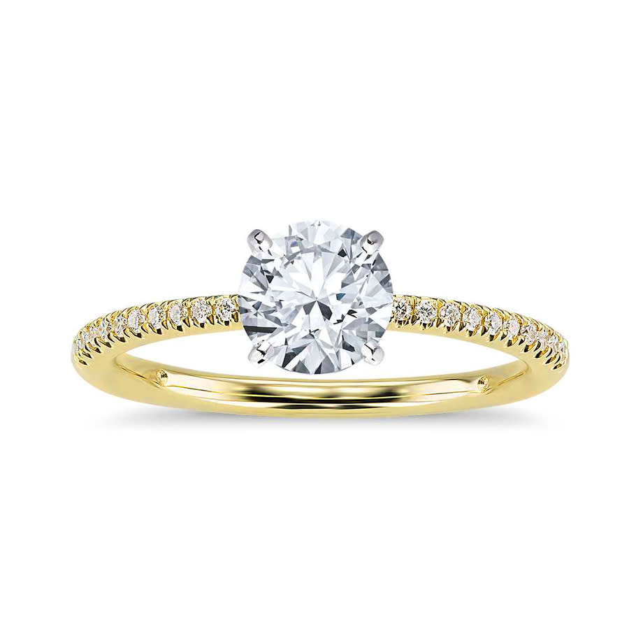 Diamondmuse 2.00 Cttw Round Swarovski White Solitaire Diamond ...