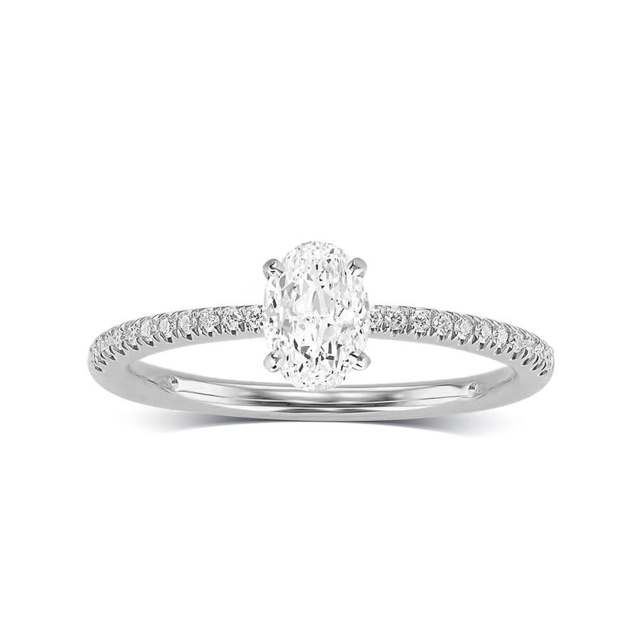 Diamondmuse 2.60 cttw Oval Swarovski Diamonds White Solitaire ...