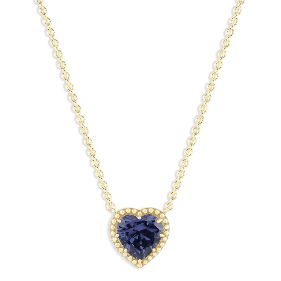 Belacqua DiamondMuse Belacqua Alexandrite June Birthstone Heart Pendant ...