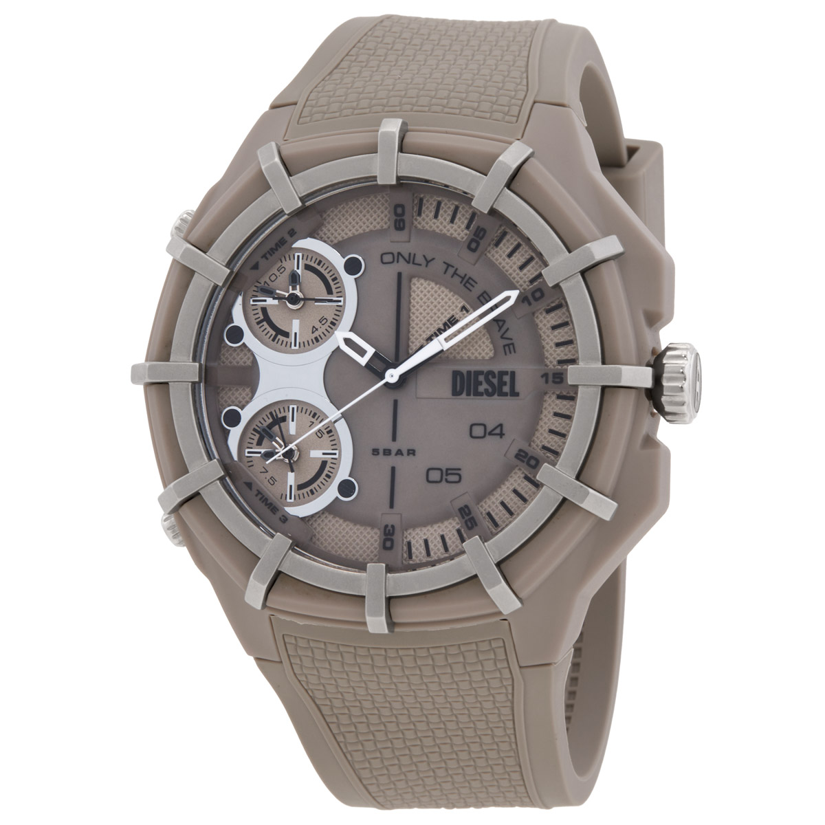 Diesel Framed Quartz Beige Dial Men's Watch DZ1990 4064092127874 ...