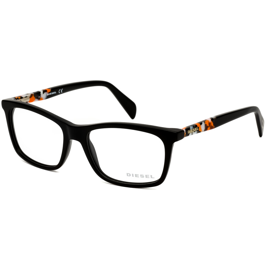 Diesel Men's Black Square Eyeglass Frames DL508900254 664689626052 ...