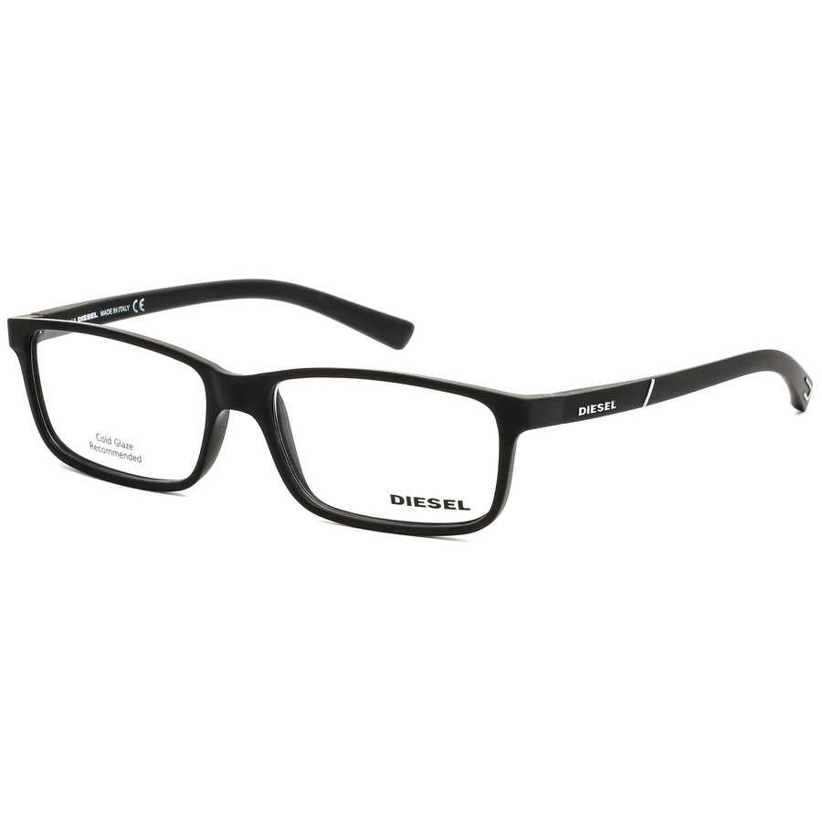 Diesel Men's Black Square Eyeglass Frames DL517900254 664689763085 ...