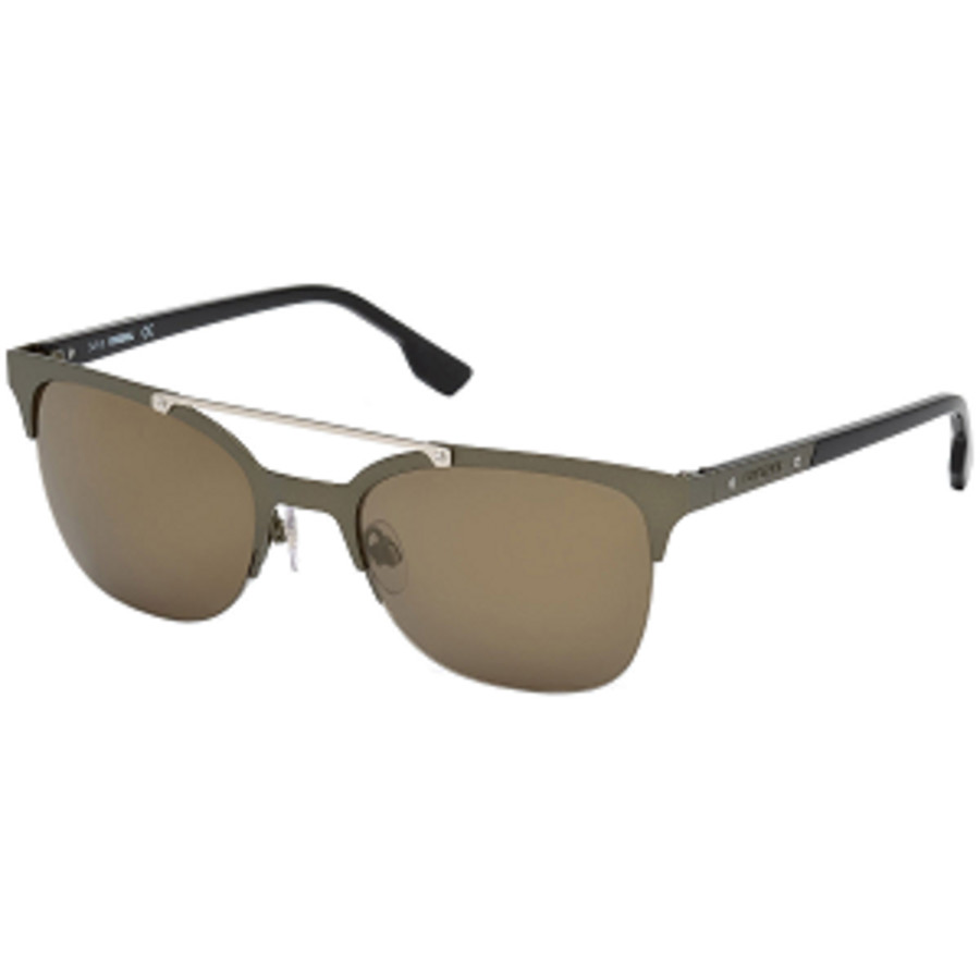 Diesel Men's Brown Round Sunglasses DL0215-97G 664689832163 ...