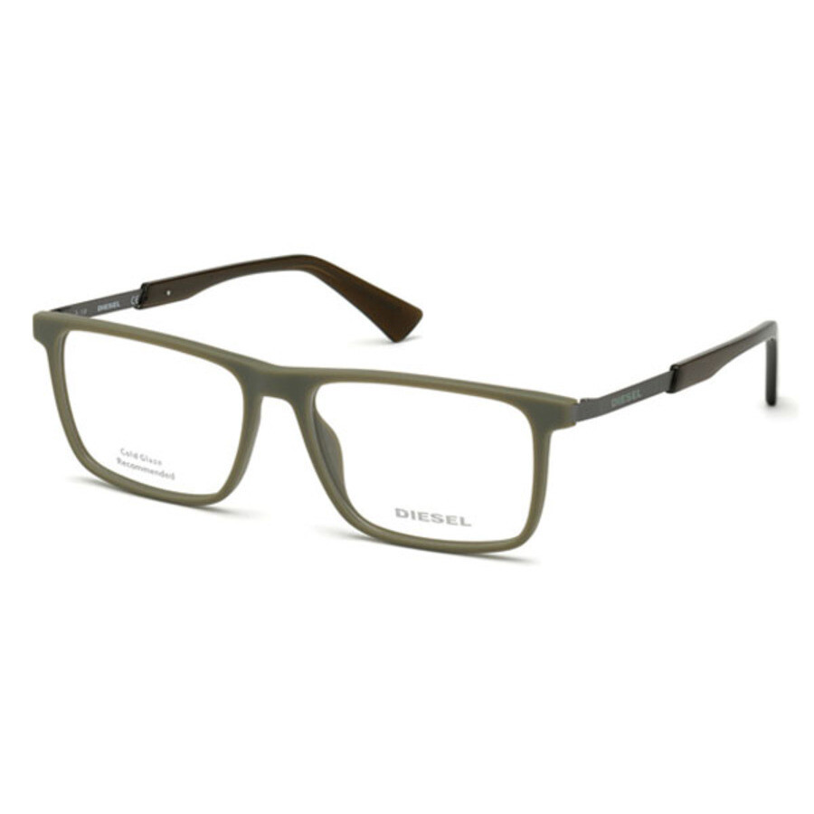 Diesel Men's Green Square Eyeglass Frames DL535009755 889214094247 ...