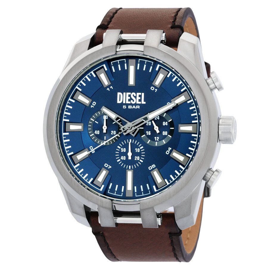 Diesel Split Chronograph Quartz Blue Dial Men's Watch DZ4643 ...