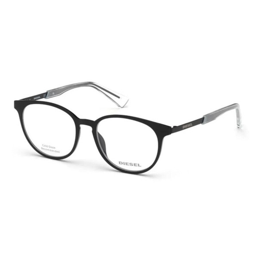 Diesel Unisex Black Round Eyeglass Frames DL528900151 889214008831 ...