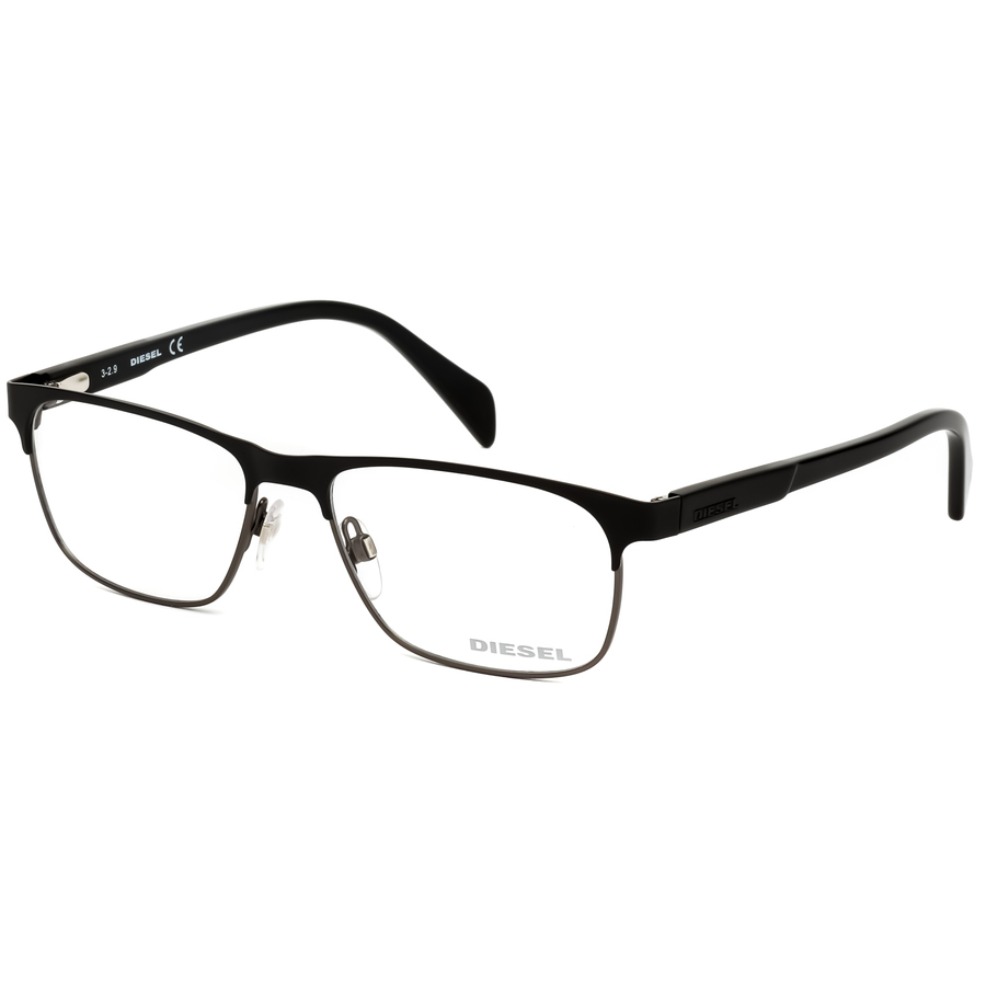 Diesel Unisex Black Square Eyeglass Frames DL517100554 664689709489 ...