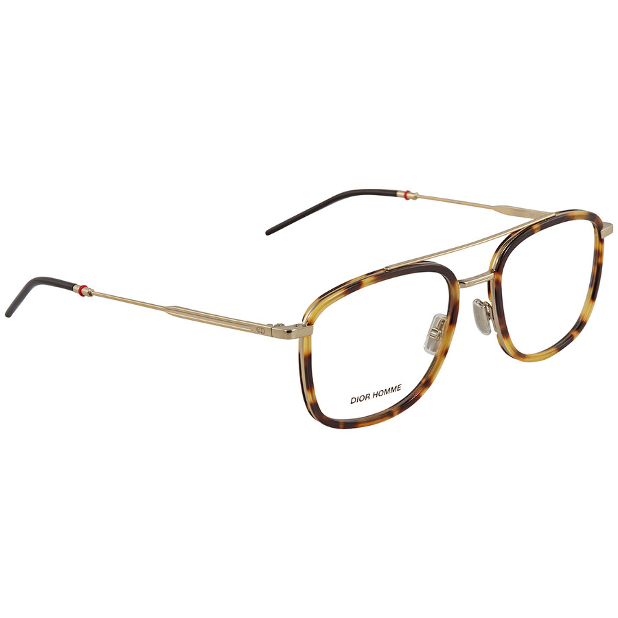 Dior Demo Lens Rectangular Men's Eyeglasses DIOR0229 0VR0 53 ...