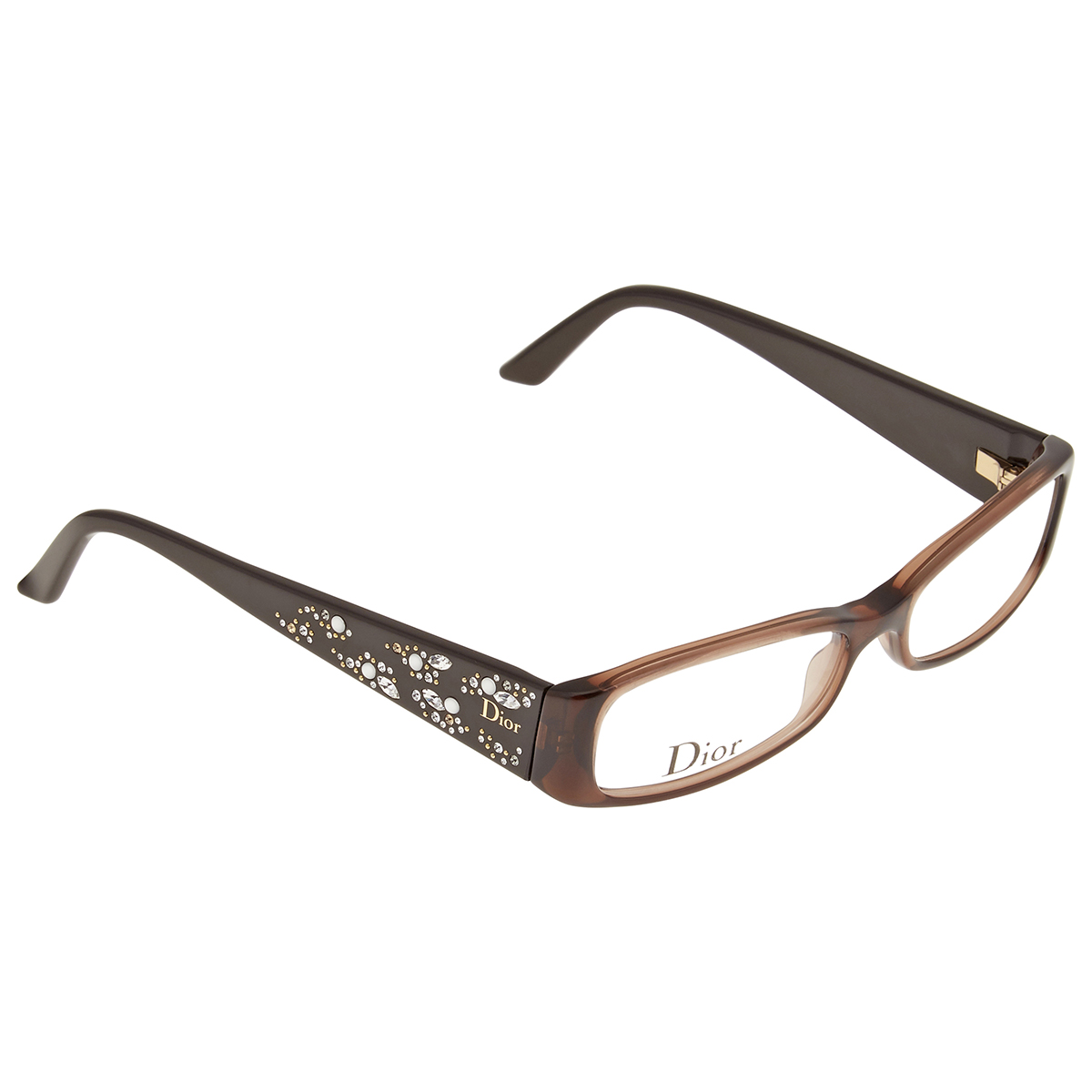 Dior Transparent Rectangular Ladies Eyeglasses 32530TSN52 762753729590 ...