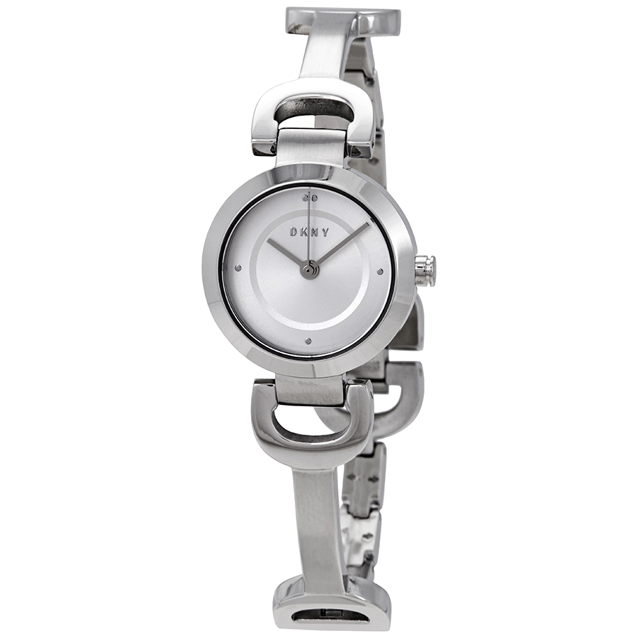 DKNY City Silver Dial Stainless Steel Bangle Ladies Watch NY2748 ...