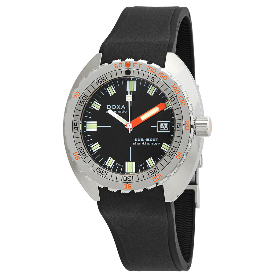 Doxa Sub 1500T Sharkhunter Automatic Black Dial Men's Watch 883.10.101 ...