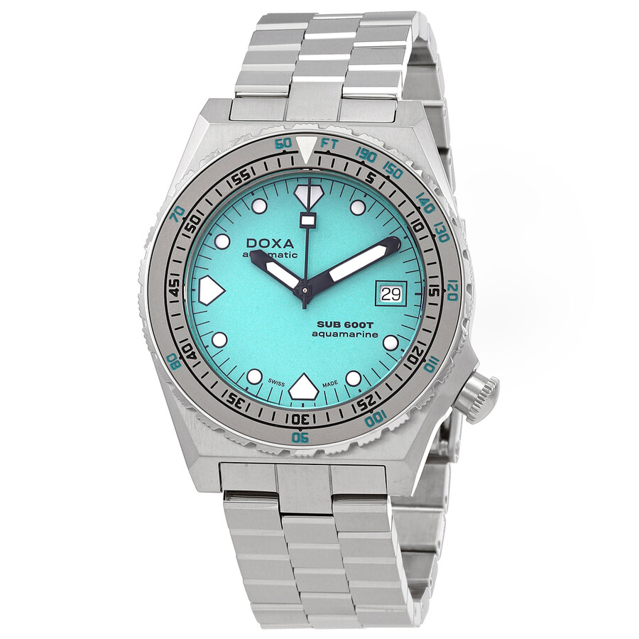 Doxa SUB 600T Aquamarine Automatic Men's Watch 862.10.241.10 - Watches ...