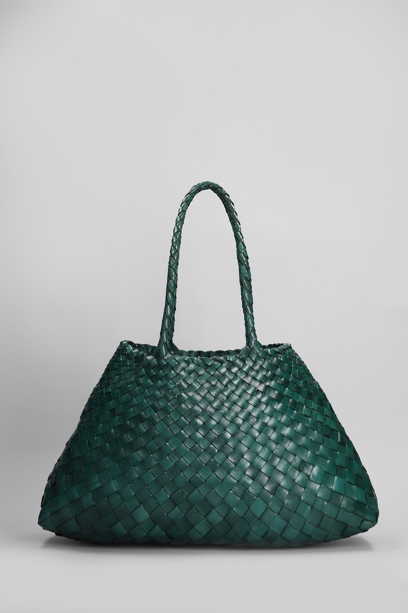 Dragon Diffusion Santa Croce Big Tote In Green Leather 8892 - Handbags ...