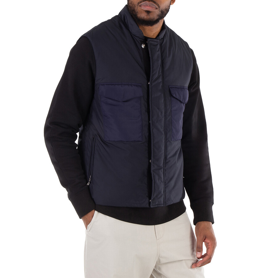 Dunhill Padded Utility Polyester Vest, Size Large DU23RH019B8059 ...