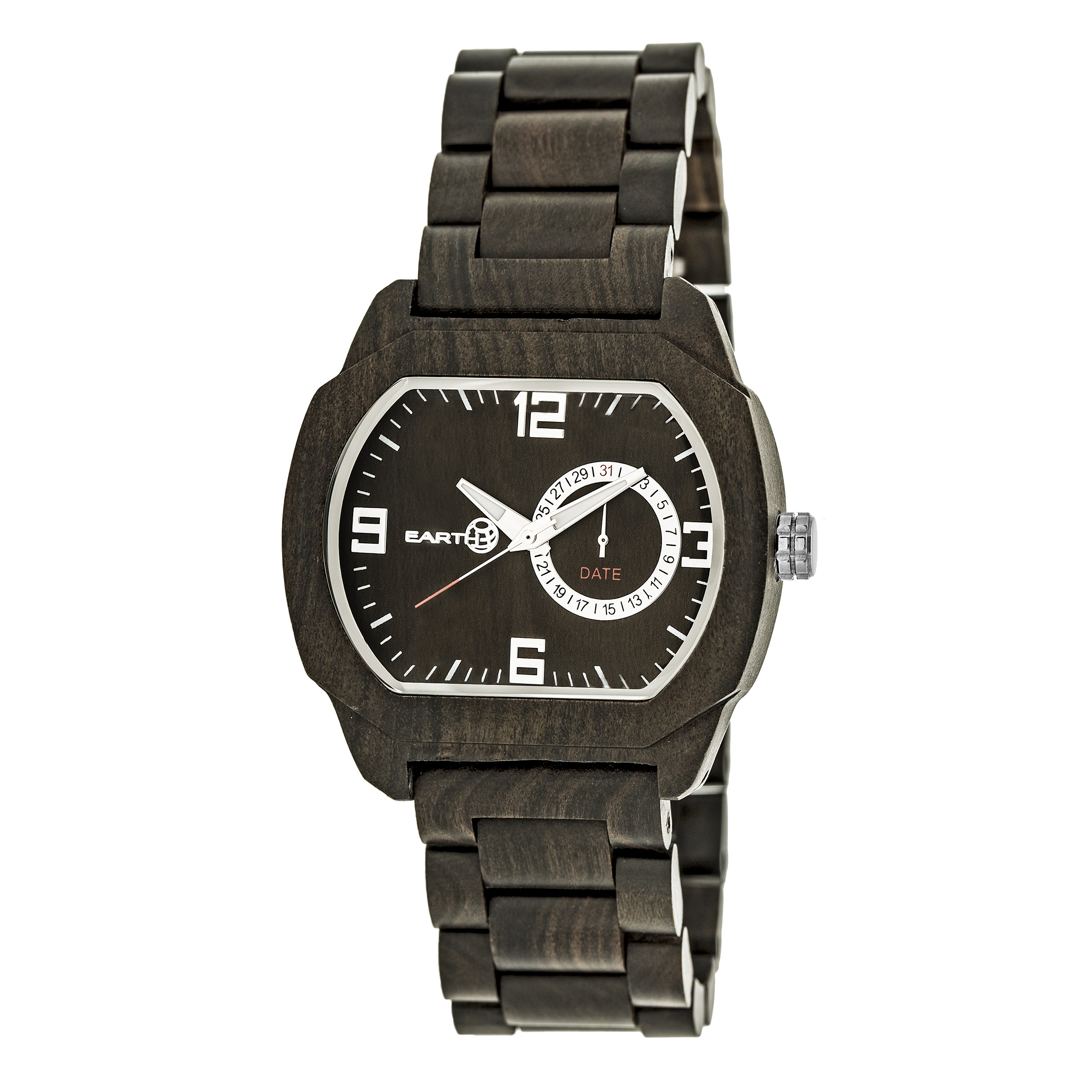 Earth Dark Brown Dial Dark Brown Wood Men's Watch EW2102 847864131941 ...