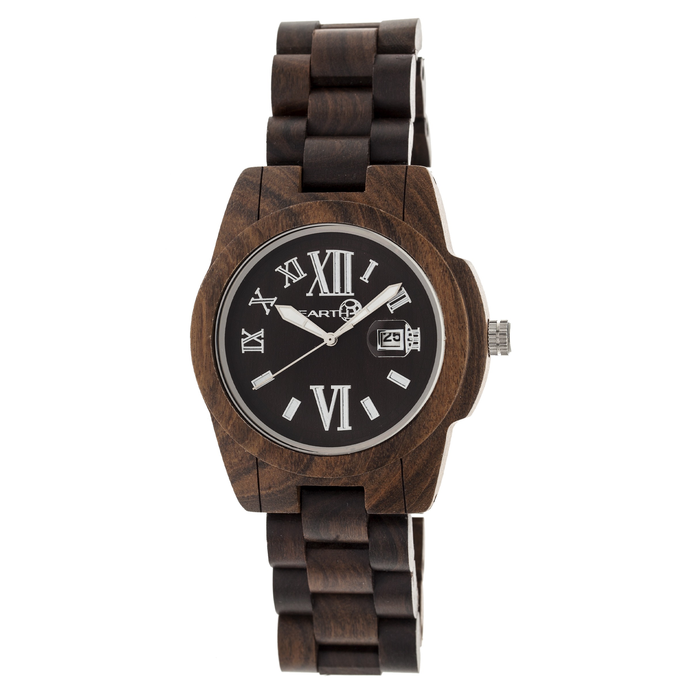 Earth Heartwood Eco-Friendly Dark Brown Wood Heartwood Unisex Watch ...