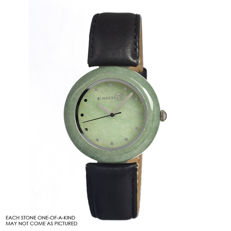 Earth Watches Green Dial Black Leather Men's Watch ET1003 ETHET1004 ...
