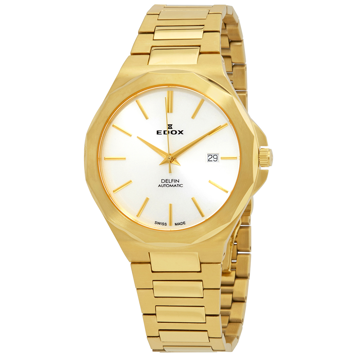 Edox Delfin Automatic Silver Dial Men's Watch 80117 37JM AID ...