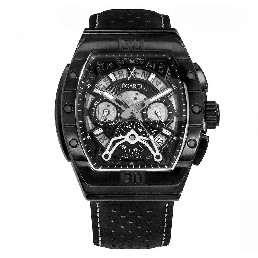 Egard Patriot Stealth Quartz Black Dial Men's Watch WCH-5075-F0H303 ...