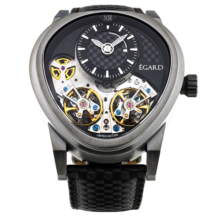 Egard Quantus Carbon Beast Automatic Black Dial Men's Watch WCH-5065 ...