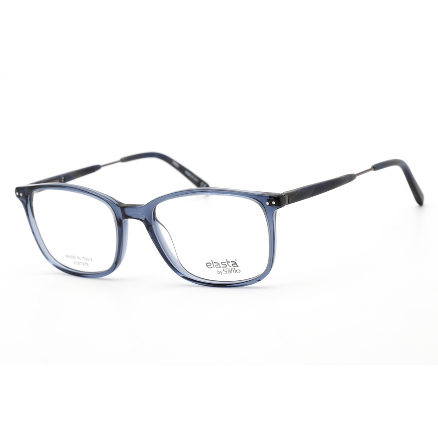 Elasta Men's Blue Rectangular Eyeglass Frames 16420XW00051 716736057576 ...