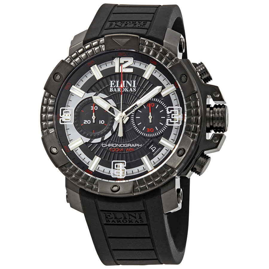 Elini Barokas Arena Chronograph Men's Watch ELINI-20033-BB-01 ...