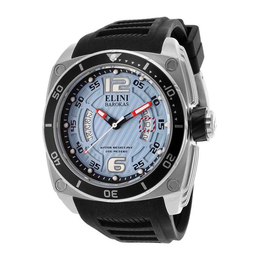 Elini Barokas Commander Blue Sport Men's Watch ELINI-10013-012-BB ...