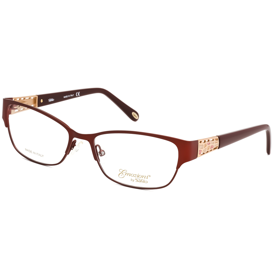Emozioni Ladies Red Rectangular Eyeglass Frames EM43870LHF0053 ...