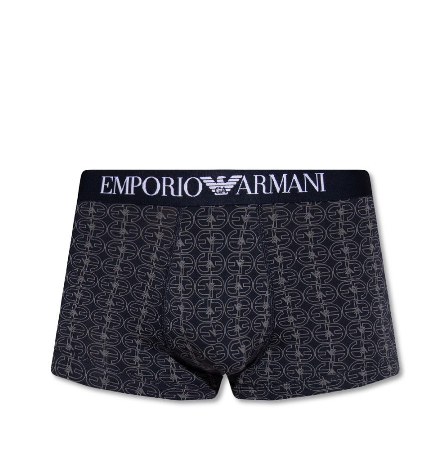 Emporio Armani Men's Mixed Logo Print Boxer Briefs, Size Large 111389 ...