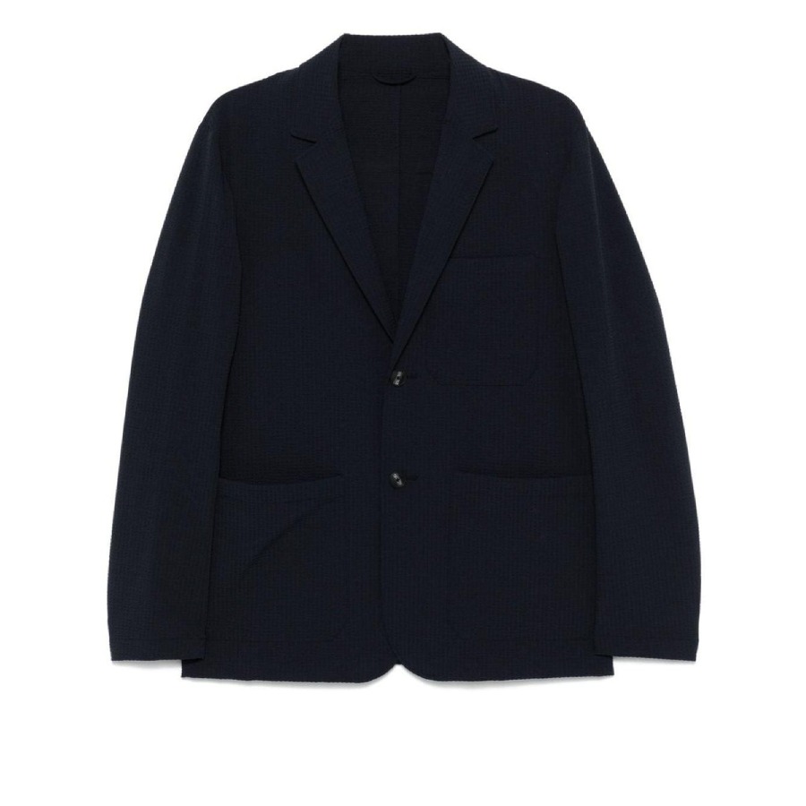Emporio Armani Single-Breasted Seersucker Jacket, Brand Size 52 (US ...